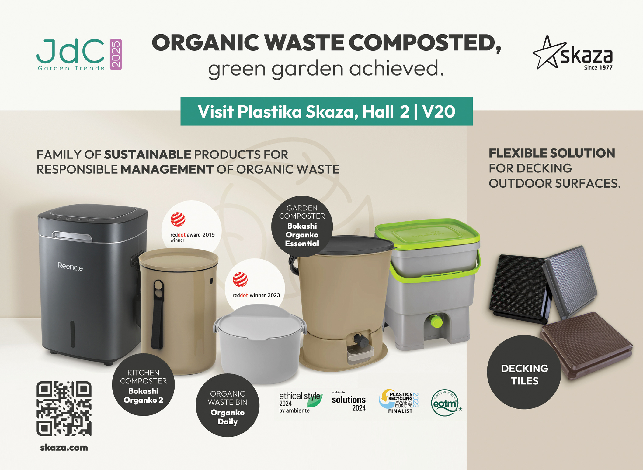 Skaza at JdC Garden Trends 2025: Sustainable Solutions for Home and Garden